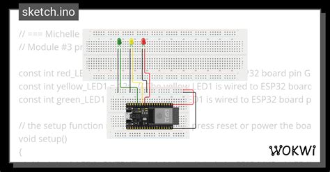 Module 4 Michelle Clark Wokwi Esp32 Stm32 Arduino Simulator