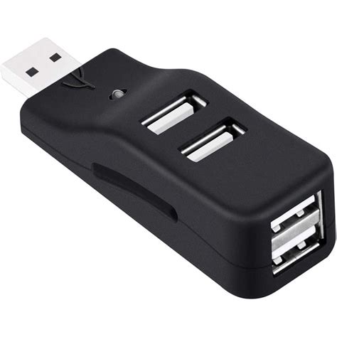 4 Port Usb Hub Mini Usb 2 0 Data Hub Splitter Small Portable For Pc Laptop Notebook Pc Xps