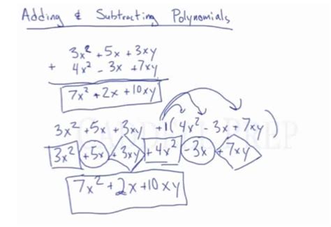 Learn How To Add Subtract Polynomials Caddell Prep Online