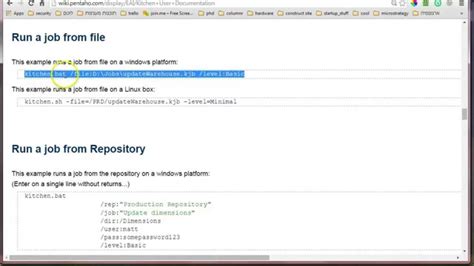 Pentaho Kettle Tutorial By Inflow Data Integration Build The Batch