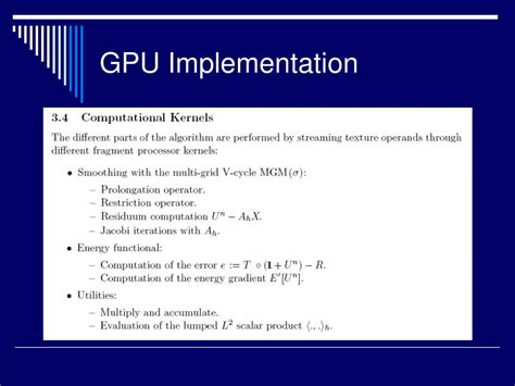 Ppt Gpgpu In Medical Imaging Applications Powerpoint Presentation