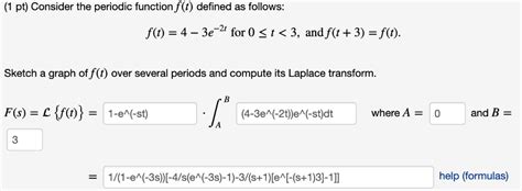 Solved Pt Consider The Periodic Function F T Defined As Chegg