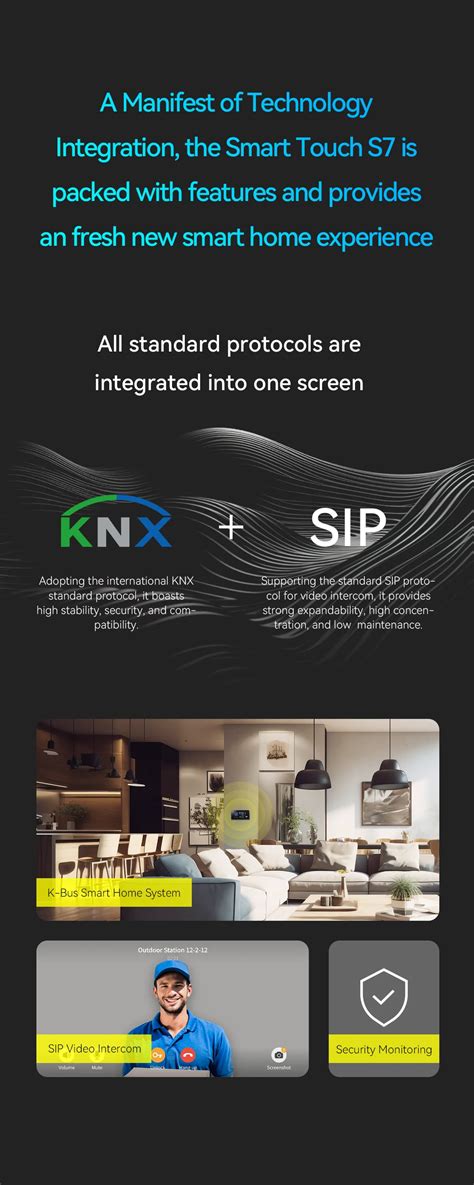 Knx Touch Panel S7 Smart Home Automation Control