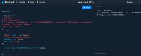 Regex Extract Json From String Using Flutter Dart Stack Overflow