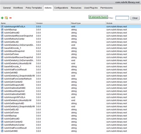 all available rubrik sla domain names dynamically populated in standard