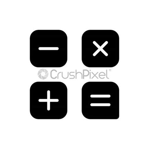 Calculator App Rgb Color Icon Stock Vector Crushpixel