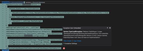 IdentityServer4 4 0 4 Doesn T Work With IdentityServer4 Contrib MongoDB 2 3 4 Issue 4710