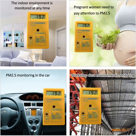PM Detector Air Monitor Particle Dust Air Teste Grandado