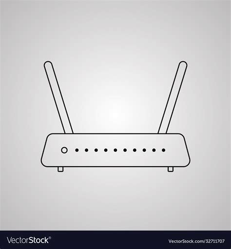 Wi Fi Router Icon Royalty Free Vector Image Vectorstock