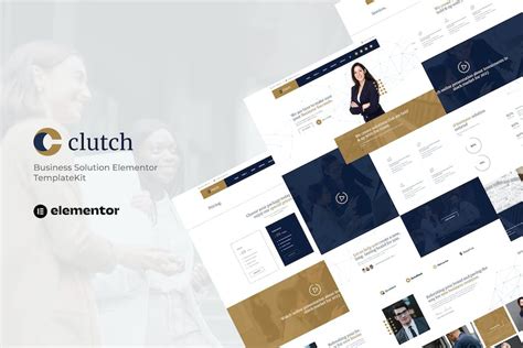 discounted clutch business solution elementor template kit