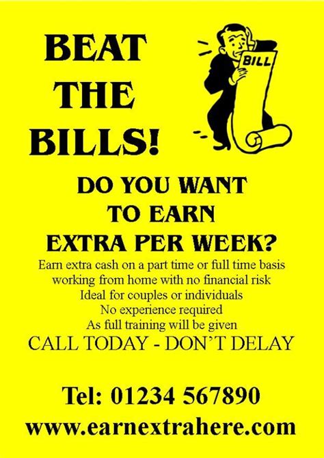 Beat The Bills Yellow Leaflets 5000 A6 Mlm Printing