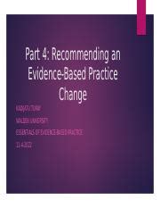 Implementing Evidence-Based Practice Change for Healthcare | Course Hero