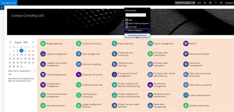 How To Create A New Workspace With No Coding Needed In New Dynamics Axax 7 Microsoft