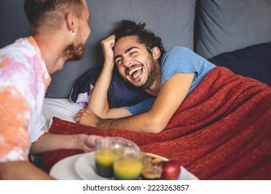 Gay Man Breakfast Bed Stock Photos And Pictures Images Shutterstock