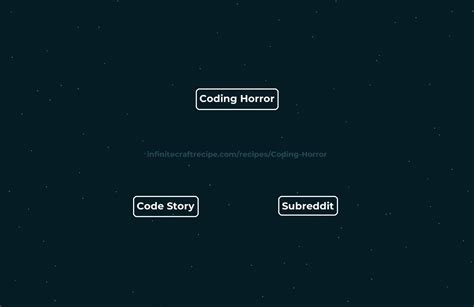 💻👻 Coding Horror Recipe How To Make Coding Horror In Infinite Craft