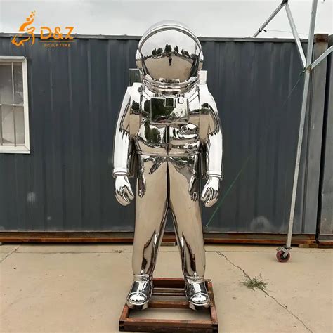 Modern Polished Metal Astronaut Sculpture Art Decor Dz 217 Dandz Sculpture