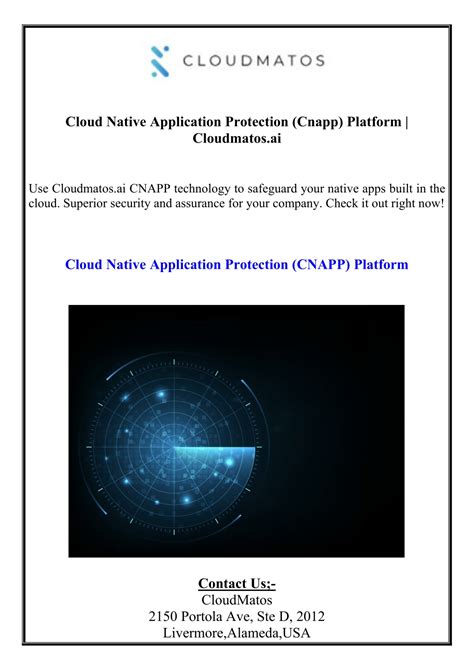 Ppt Cloud Native Application Protection Cnapp Platform Cloudmatosai Powerpoint Presentation
