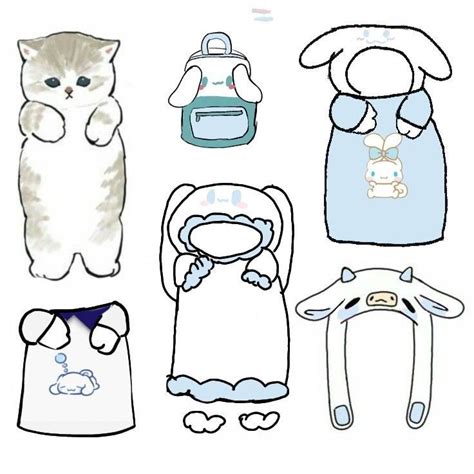 Бумажный котик 💗😼 3d Kartlar Oyuncak ördek Kağıt Oyuncak Bebek