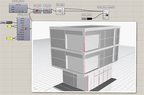 Mesh Complex Geometry Of Building Continously With Same Appearance General Workflow Problem