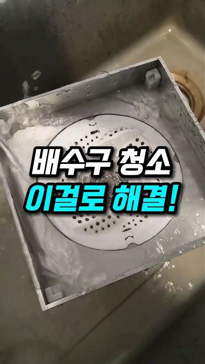 배수구 청소 이걸로 해결 Youtube