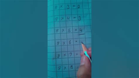 8 Ki Table Ki Trick 2025 24 May😊😊 Youtube