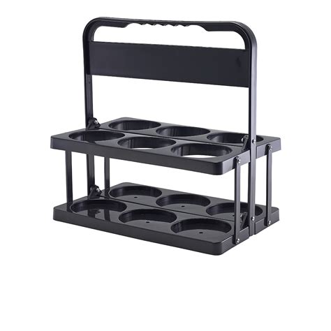 Black Plastic Foldable Bottle Holder Jc Catering And Bar Supplies