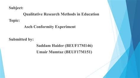 Asch Conformity Experiment Pptx Educational Assessment Education