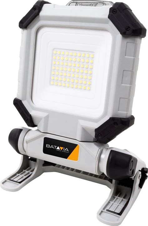 Batavia Accu V LED Bouwlamp Incl Ah Li Ion Accu A Oplader Lumen Bol