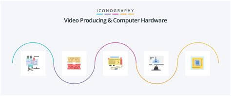 Video Producing And Computer Hardware Flat 5 Icon Pack Including Install Download Dimm Cloud