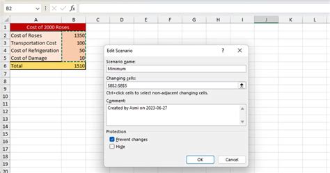 How To Use Excel Scenario Manager