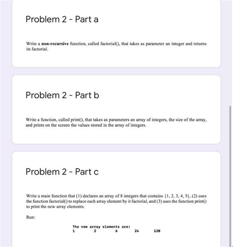 solved problem 2 part a write a non recursive function