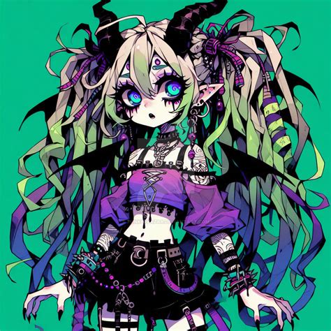 Anime Demon Girl N 34 By Punkerlazar On Deviantart