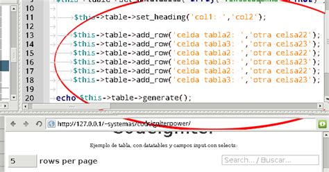 Venenux Gnulinux Codeigniter Vnx Vanilla Datatables Class Generator Code