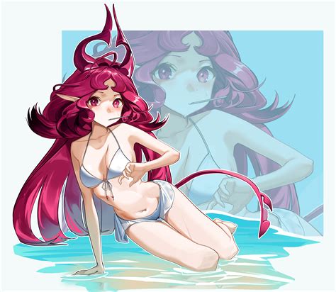 Aoi Wakashi Chiyo Nymph Arknights Arknights Absurdres Highres 1girl Ahoge Bikini