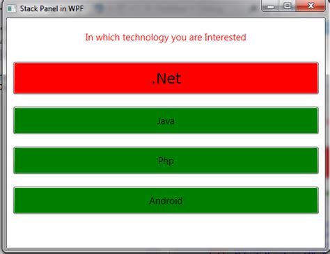 Layout Panels In WPF Microsoft Net Expert Call