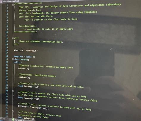 solved laboratory 12 binary search treethis lab will