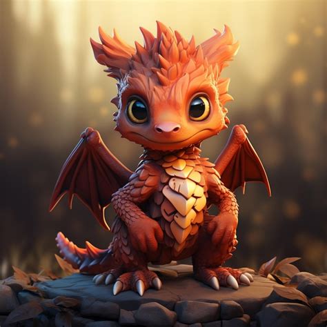 Bebé Dragón Foto Premium