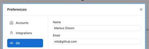 logout and login new acc pull project commit still from old acc