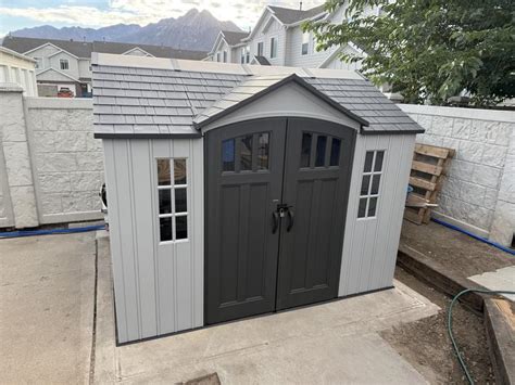 Lifetime 10 Ft X 8 Ft Dual Entry Outdoor Storage Shed 60467 At