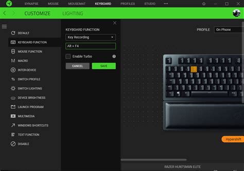 Synapse How To Bind Alt 4 To Alt F4 Rrazer
