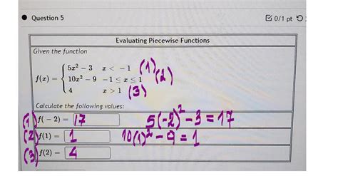 Given The Function Calculate The Following Values