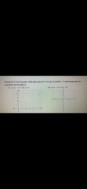 answered in exercises 17 and 19 graph a pqr… bartleby