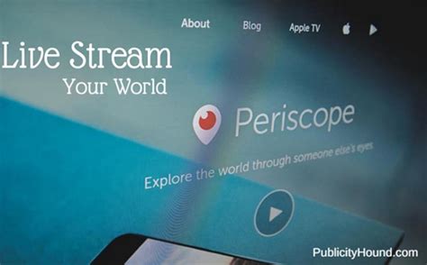 Show Your Personality With Periscopes Live Streaming The Publicity