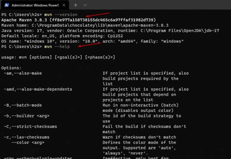 download and install maven on windows 10 or 11 via command line