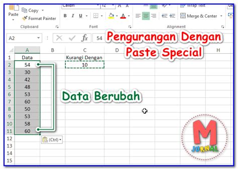 Rumus Pengurangan Pada Excel 8 Contoh Lengkap M Jurnal