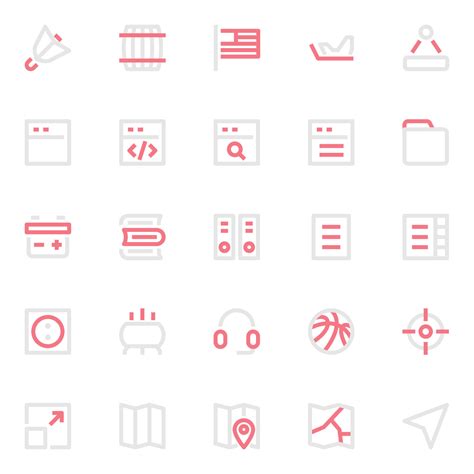 Two Color Outline Icons For User Interface 23336619 Vector Art At Vecteezy