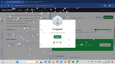 Pavan Kumar Giravena On Linkedin Java Hackerrank Coding Learning Programming Hiring