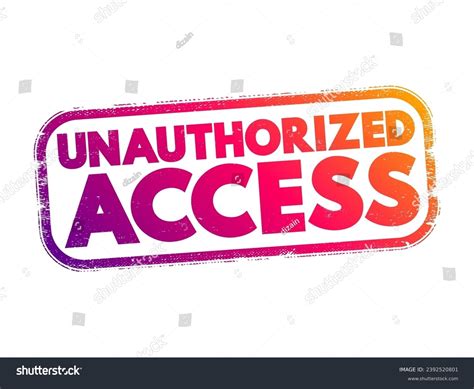 Unauthorized Access Gains Entry Computer Network Stock Vector Royalty Free