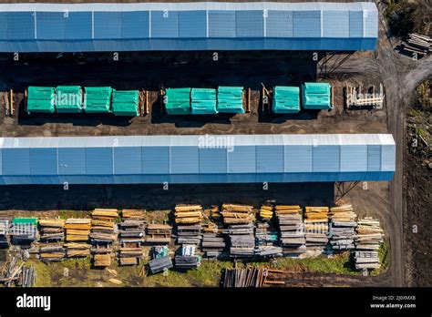 Log Storage For Sawn Timber For Export Lumberjack Port Business