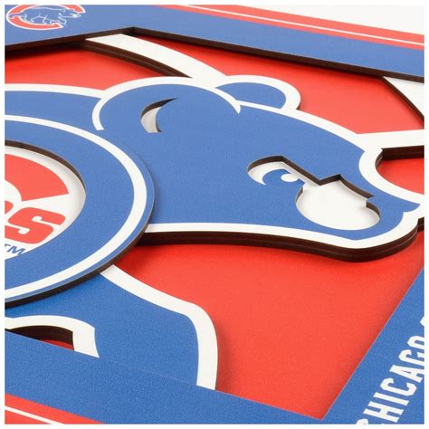 Chicago Cub Logo Design Chicago Cubs 1979 Angry Bear Logo 3d Metal